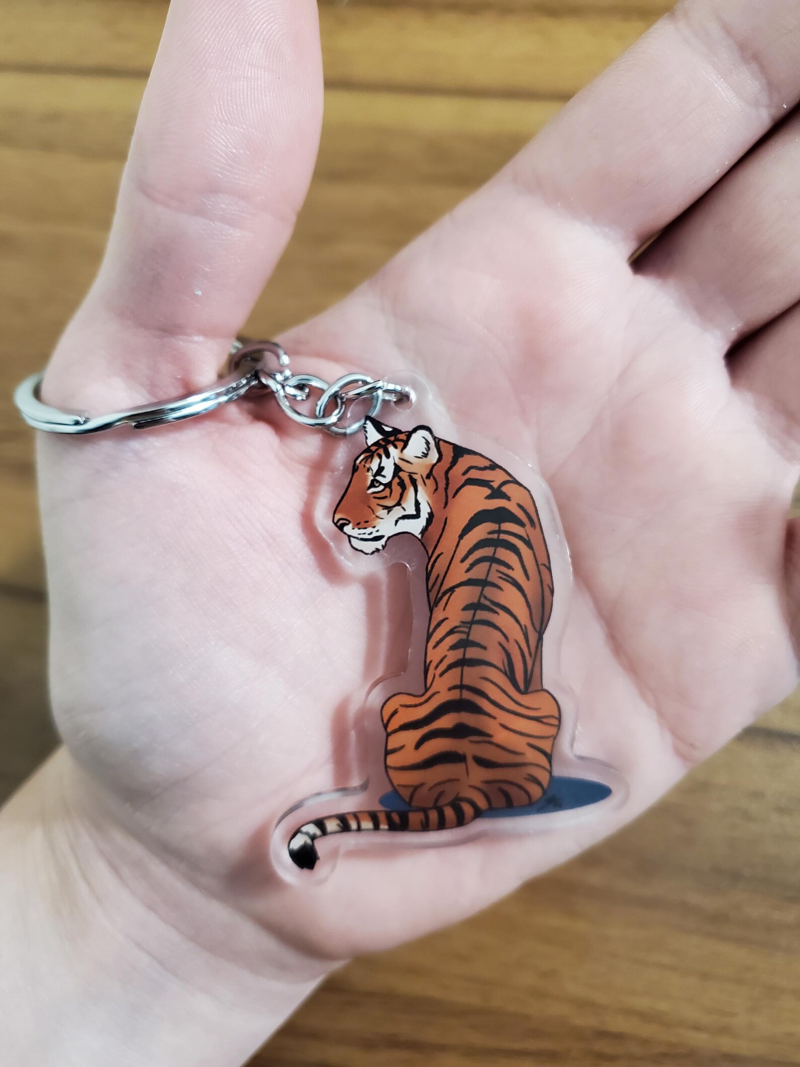Bengal Tiger Acrylic Keychain - Etsy