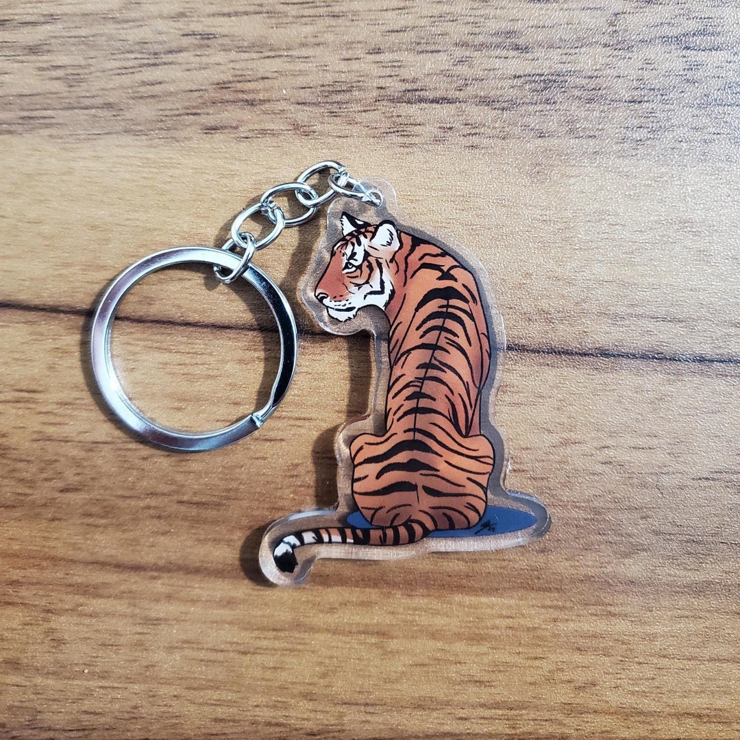 Bengal Tiger Acrylic Keychain - Etsy