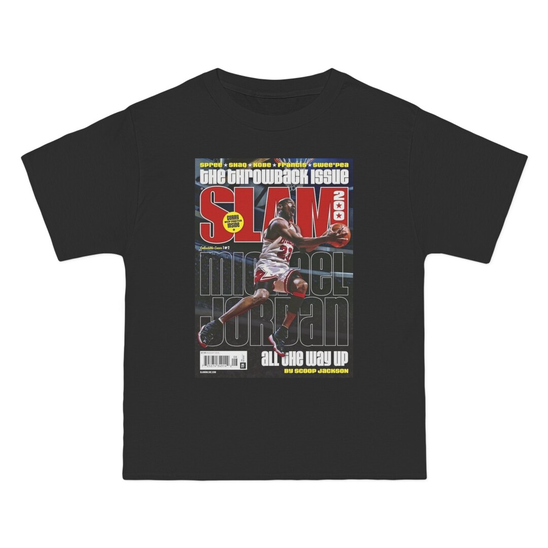 Michael Jordan Throwback NBA Slam Cover Tee - Etsy