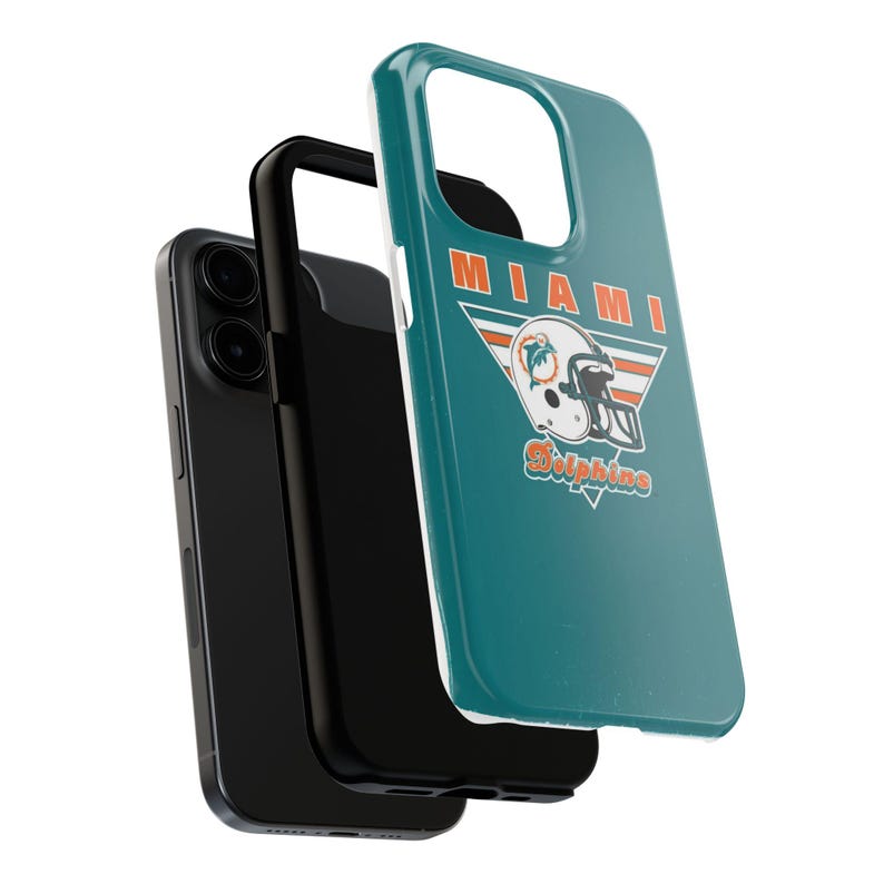 Miami Dolphins Vintage Logo Tough Phone Case, NFL Football Fan Gift ...