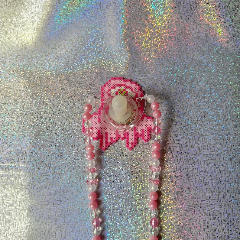 Subtronics Rave LED Pacifier Perler Necklace - Etsy