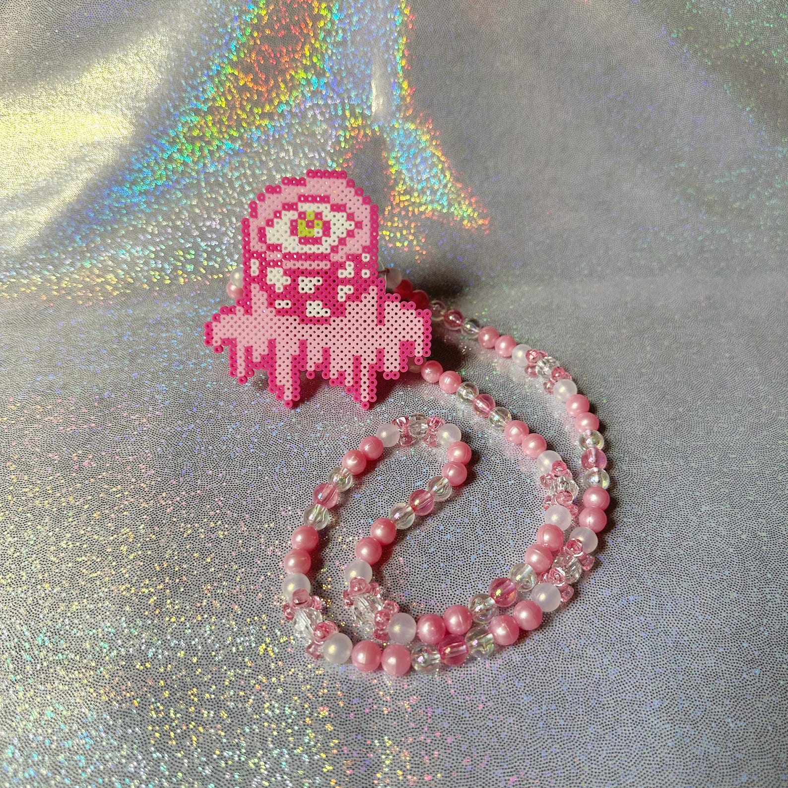 Subtronics Rave LED Pacifier Perler Necklace - Etsy