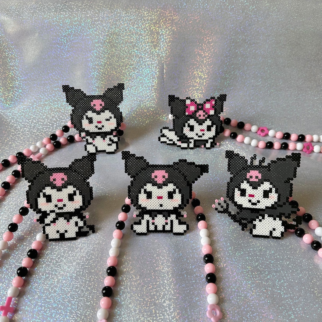 Sanrio Kuromi Rave LED Pacifier Perler Necklace - Etsy