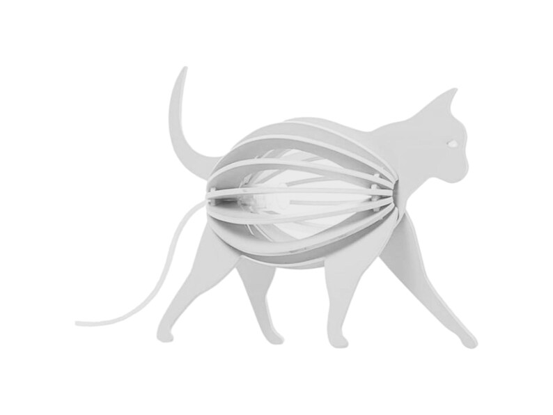 Wooden Cat Lamp Laser Cut File, Decorative Lamp Dxf, DIY Night Lamp CDR ...