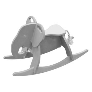 Elephant Kids Rocking Horse Vector File | DIY Rocking Chair Plan for ...
