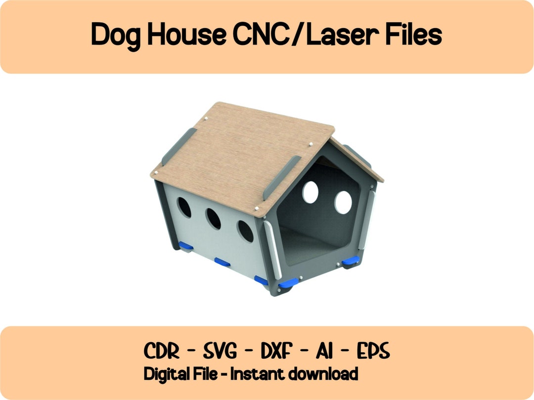 Cnc File Dog House, Pet House 3D Models, Dog House Dxf File, Dog House ...