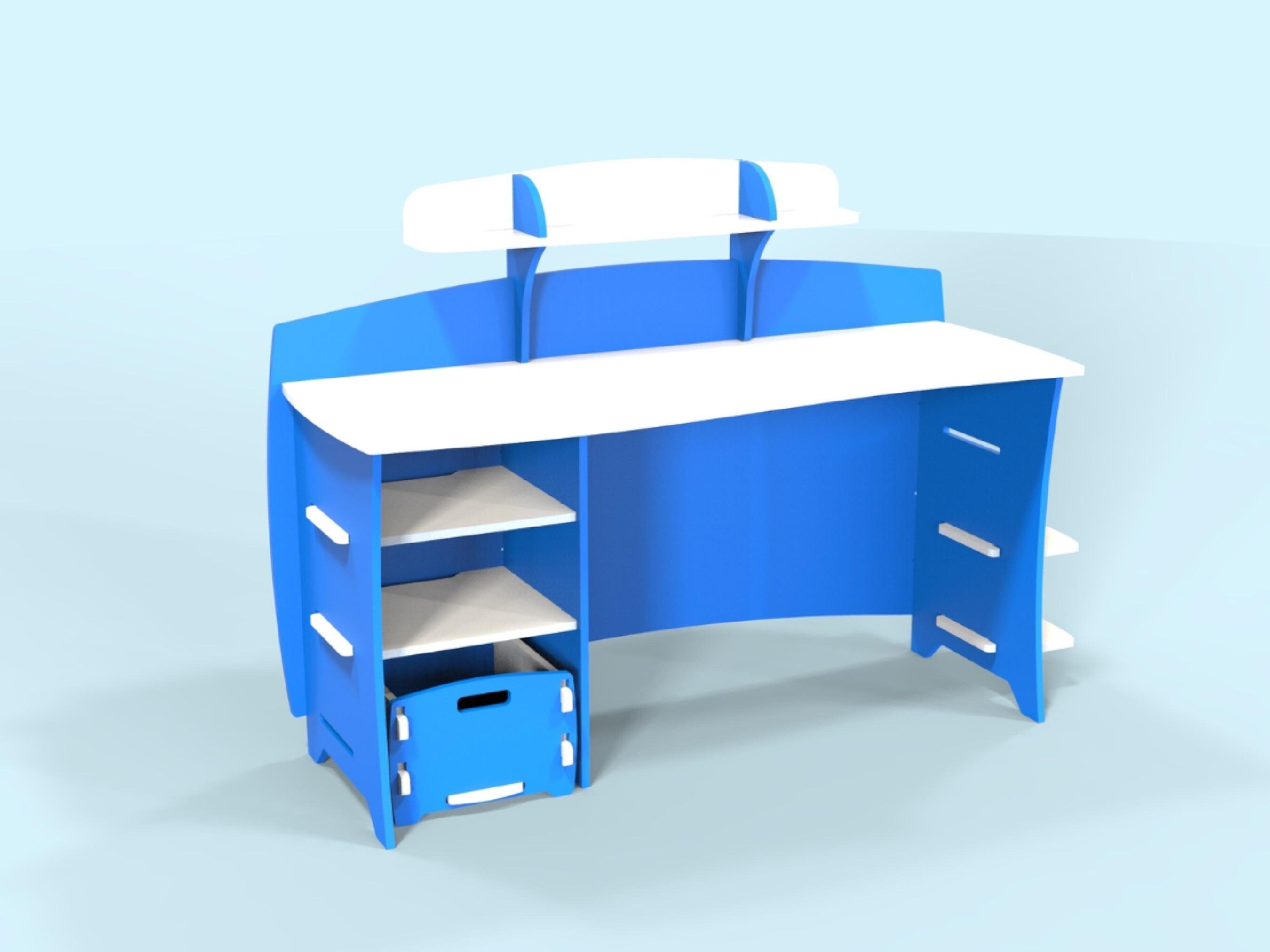 Computer Desk Plan Dxf | Modern Office Workstation Table, Home Study ...