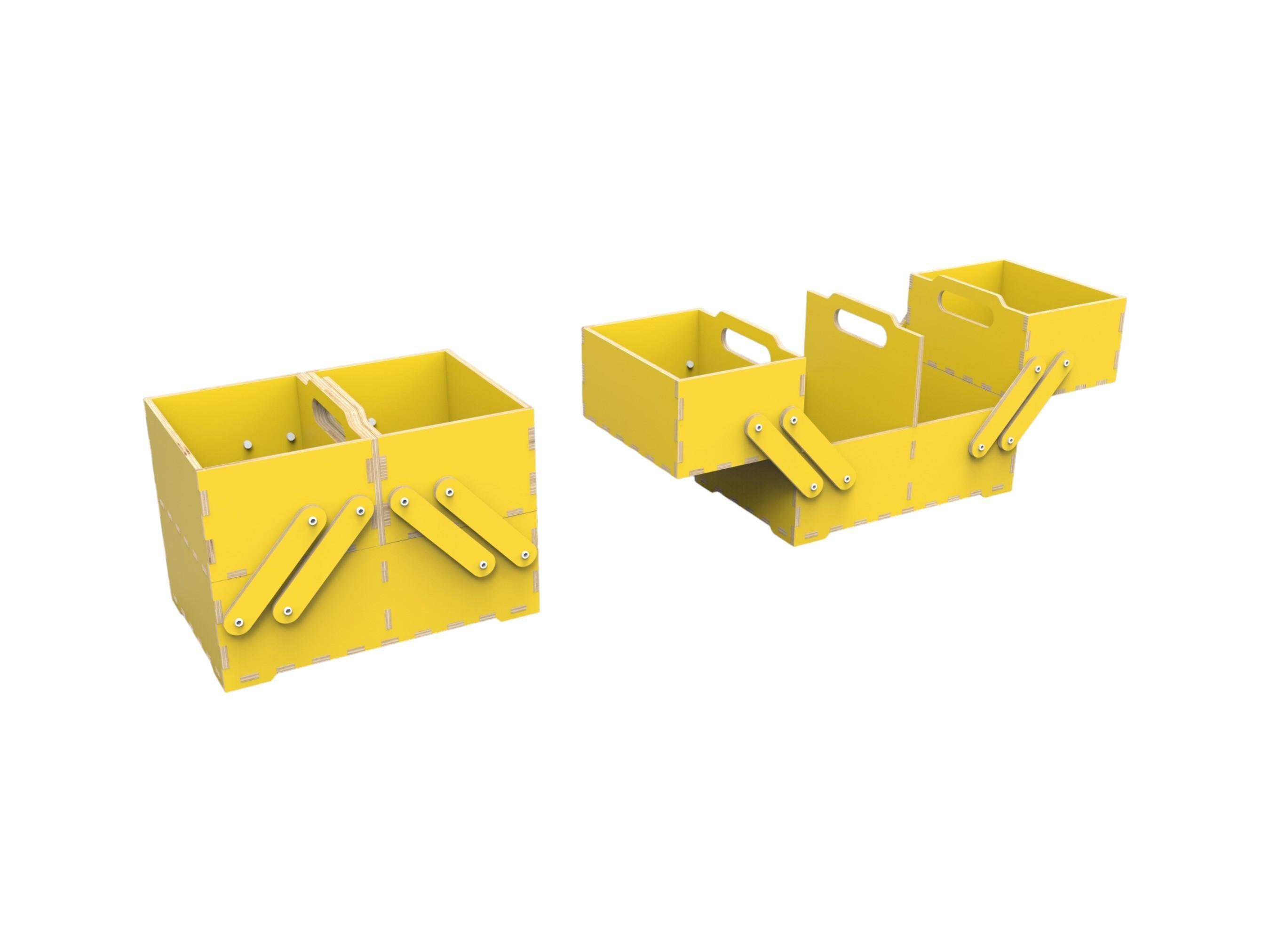 Tool Box CNC Vector Files, Storage Box Dxf, Construction Worker Tool ...