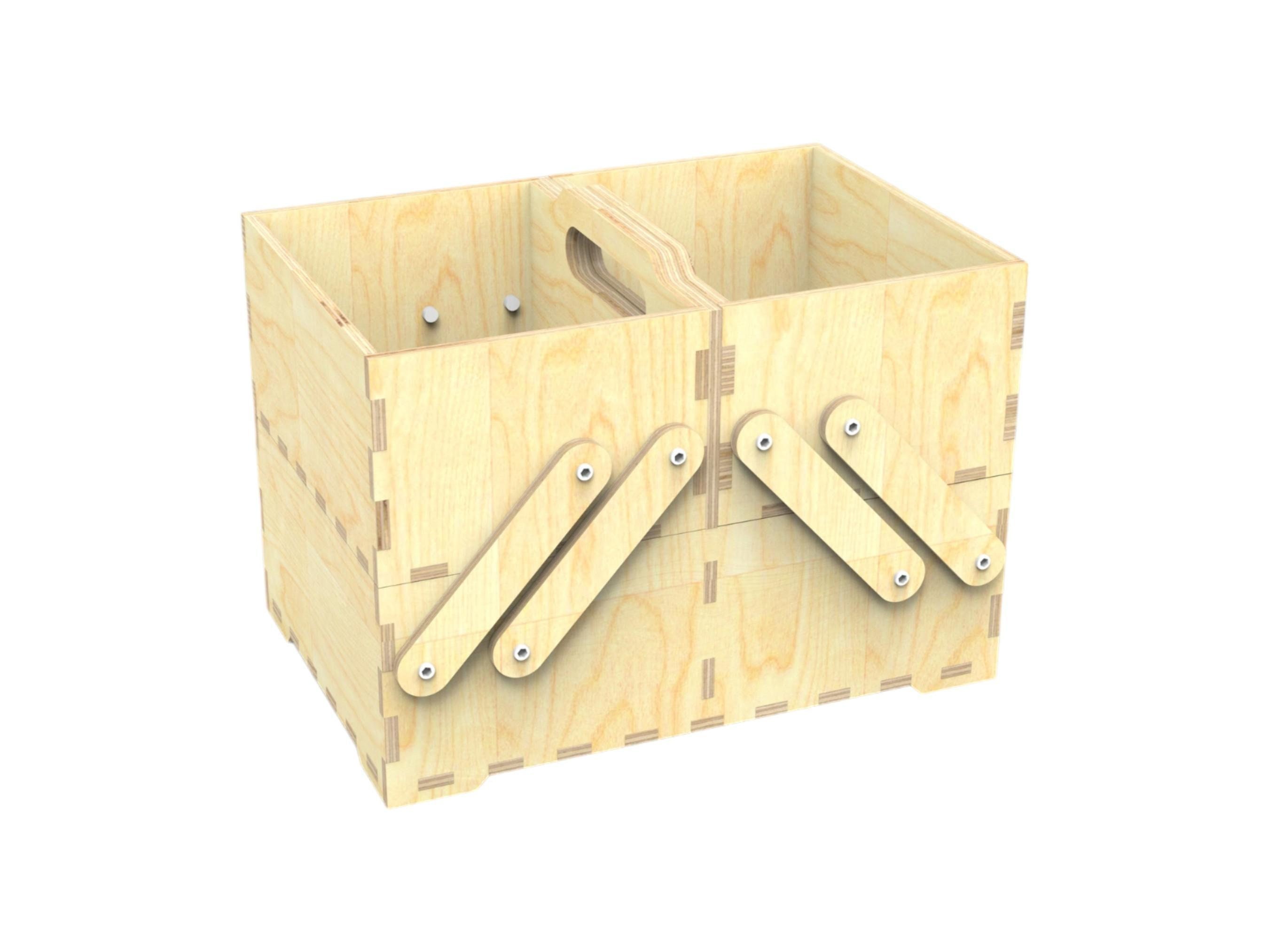 Storage Box DXF - CNC Vector Files for Construction Worker Tool Box ...