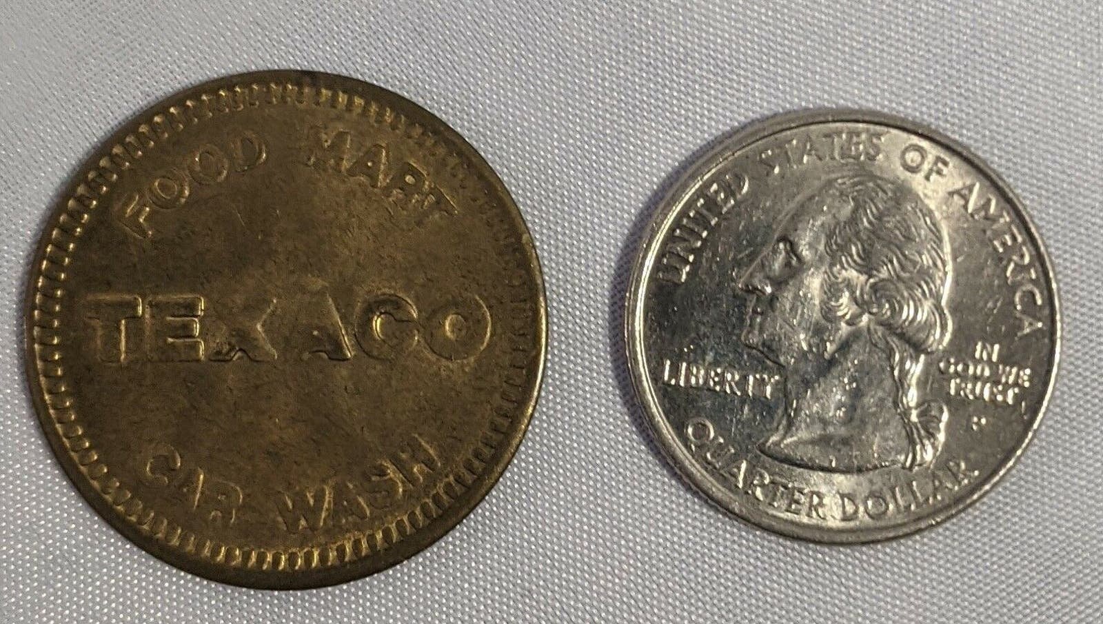 Texaco Car Wash Token Food Mart Texaco Star T Logo Vintage 1980s - Etsy