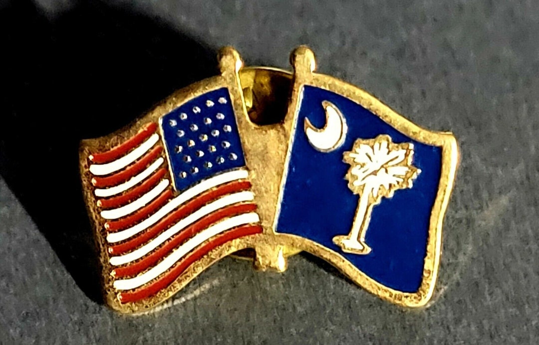 September 11th Pin USA & SC Flag Pin 2001 - Etsy
