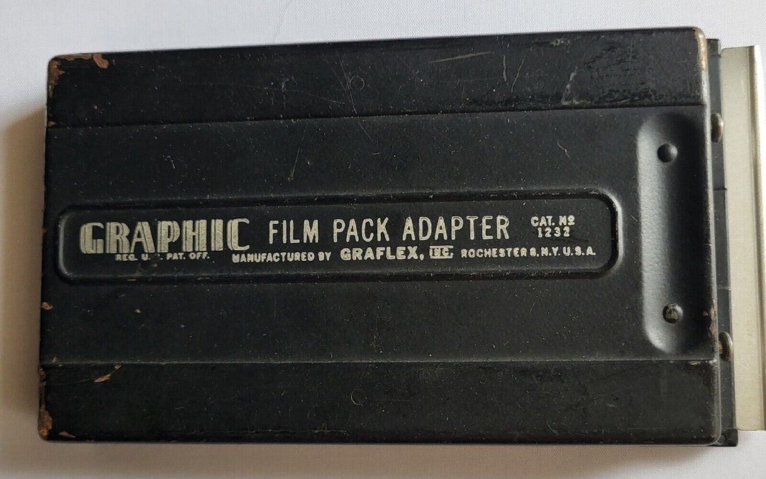 Graflex Graphic Film Pack Adapter #1232 2.25" X 3.25" Vintage ...