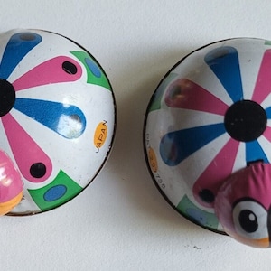 Bug a Boo Whitman Tin 2 Ladybug Toys - 2" Friction Powered 1960's ...