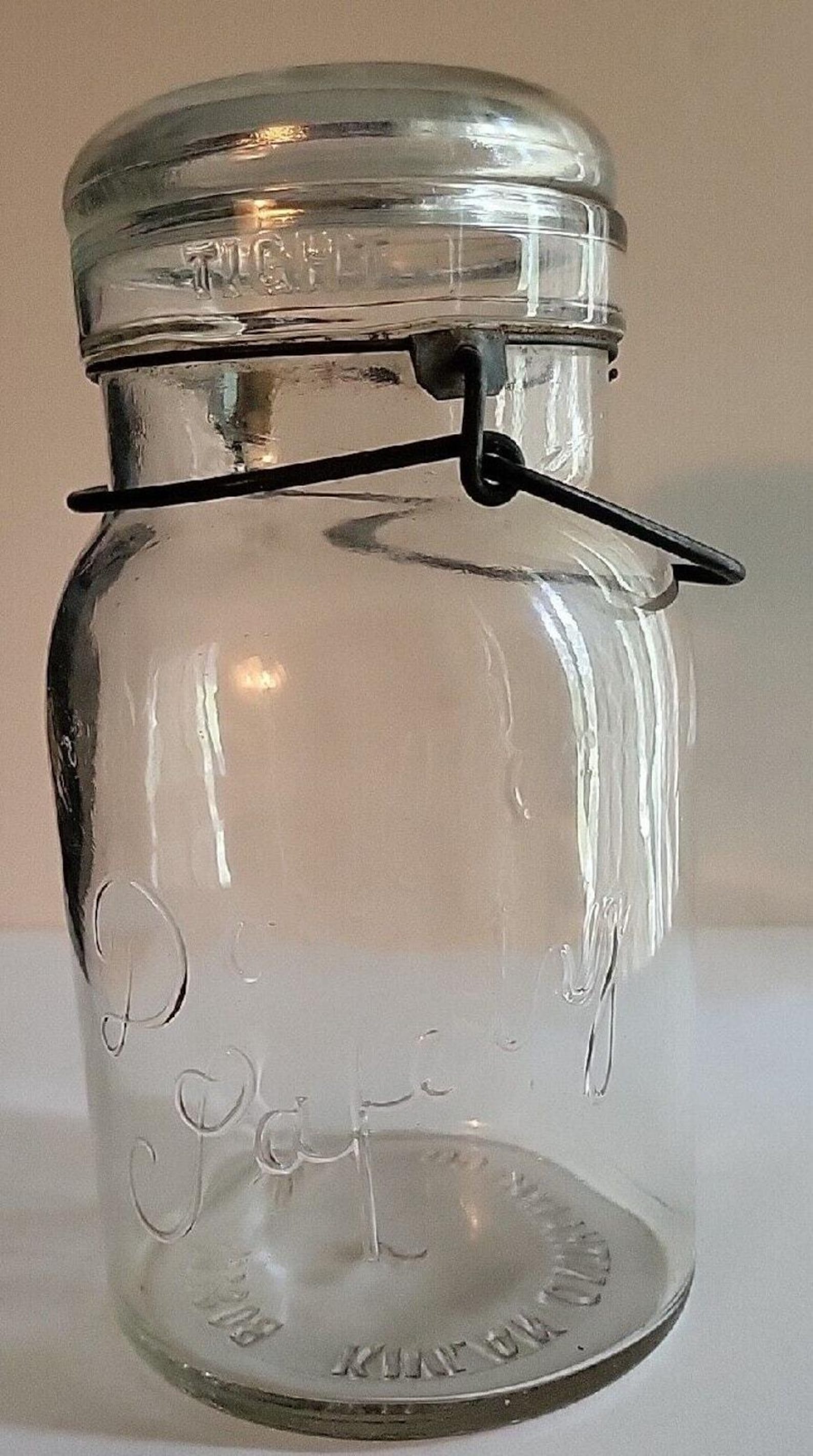 Double Safety Mason Jar Kivlan Onthank Co Original Bail Lid Boston ...
