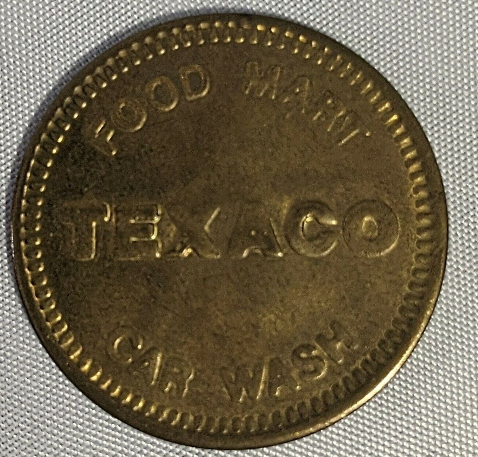 Texaco Car Wash Token Food Mart Texaco Star T Logo Vintage 1980s - Etsy