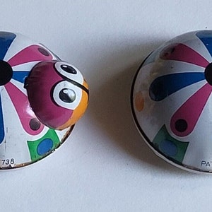 Bug a Boo Whitman Tin 2 Ladybug Toys - 2" Friction Powered 1960's ...