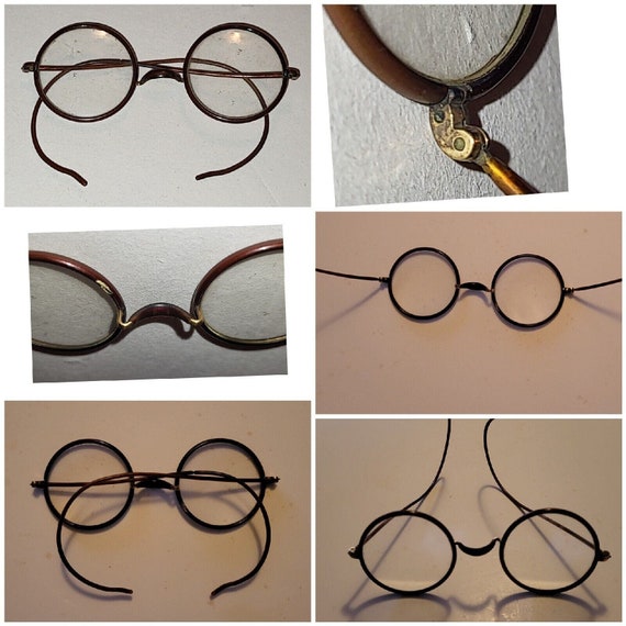 Antique 1920s Windsor Eyeglasses w/ Shipping case bel… - Gem