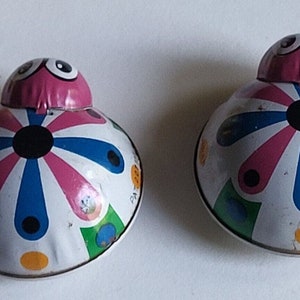 Bug a Boo Whitman Tin 2 Ladybug Toys - 2" Friction Powered 1960's ...