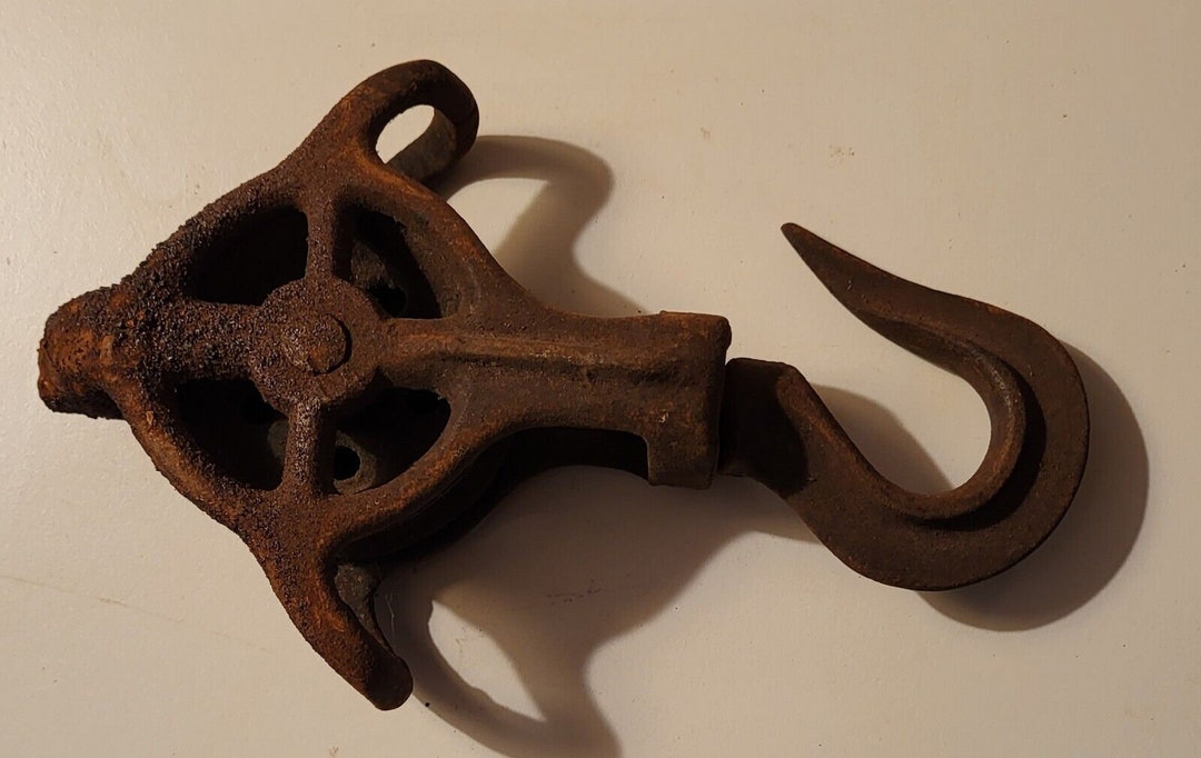 Antique Cast Iron Large, Heavy Hay Trolley Line Pulley From Early 1900s ...