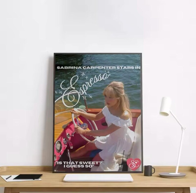 Sabrina Carpenter Poster, Wall Art, Espresso, Short 'n' Sweet Tour ...