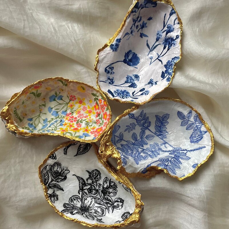 Painted Oyster Shell - Etsy