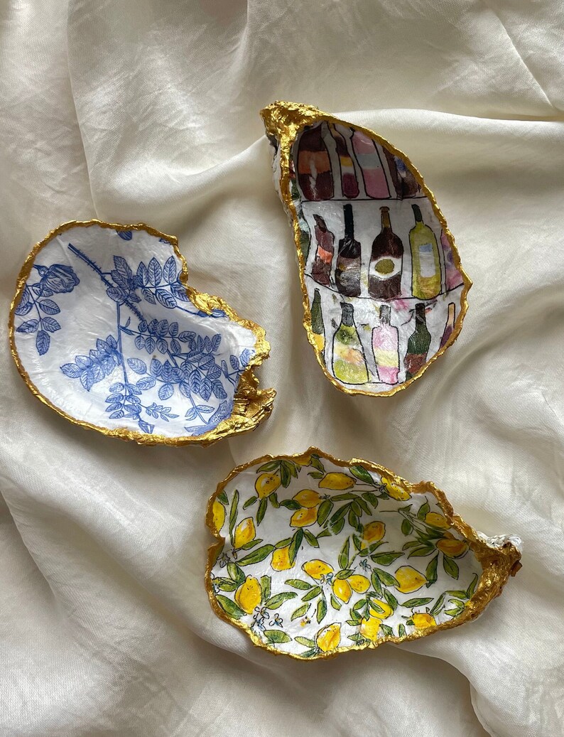 Coastal Summer Painted Oyster Shells - Etsy