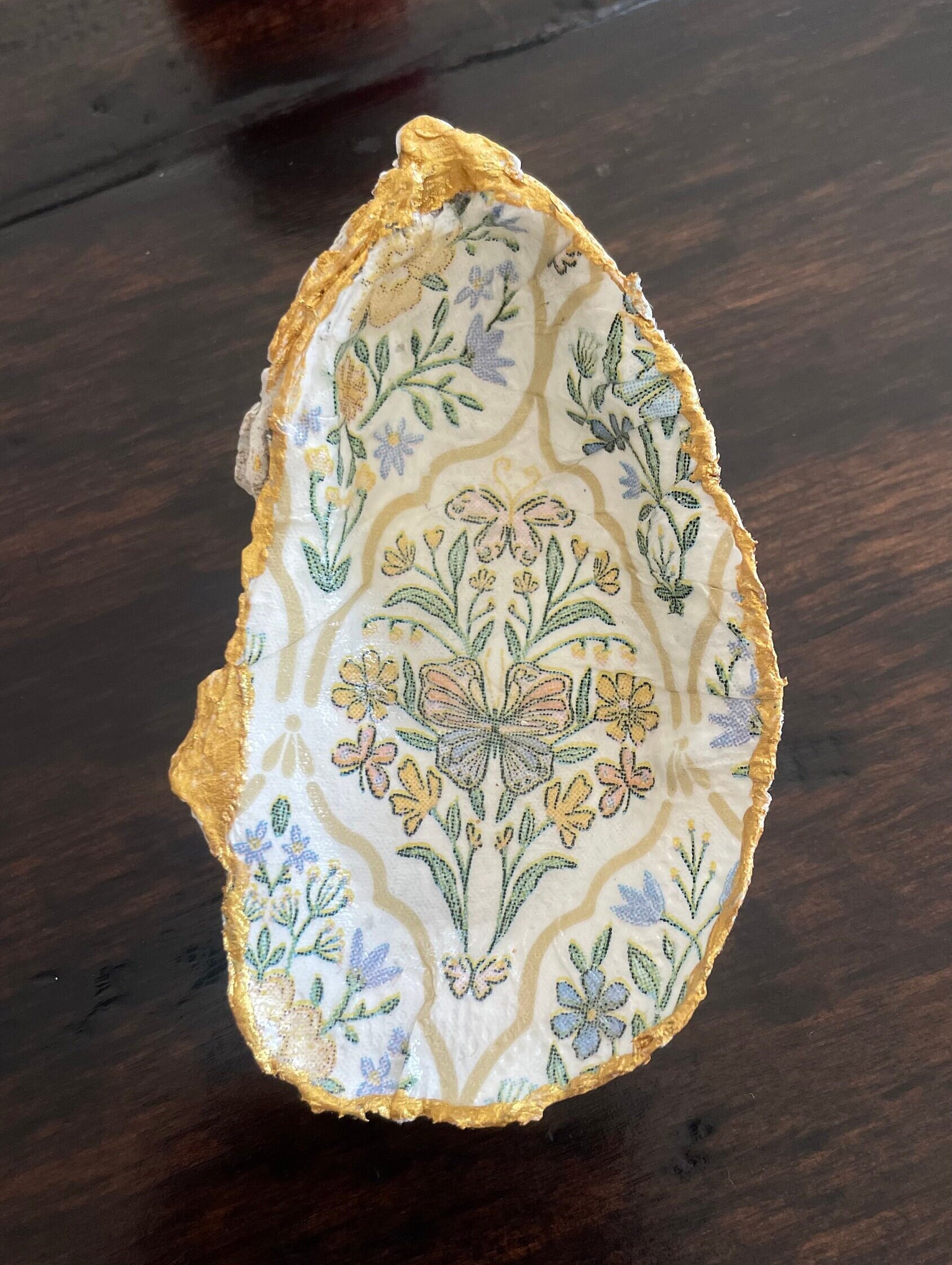 Floral Painted Oyster Shells - Etsy