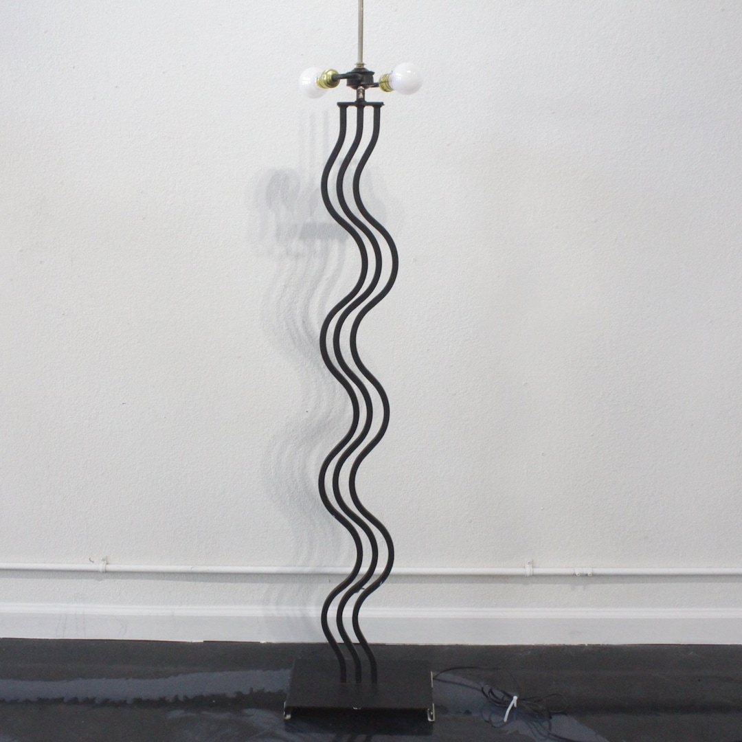Vintage Memphis Wiggle Floor Lamp Post Modern - Etsy