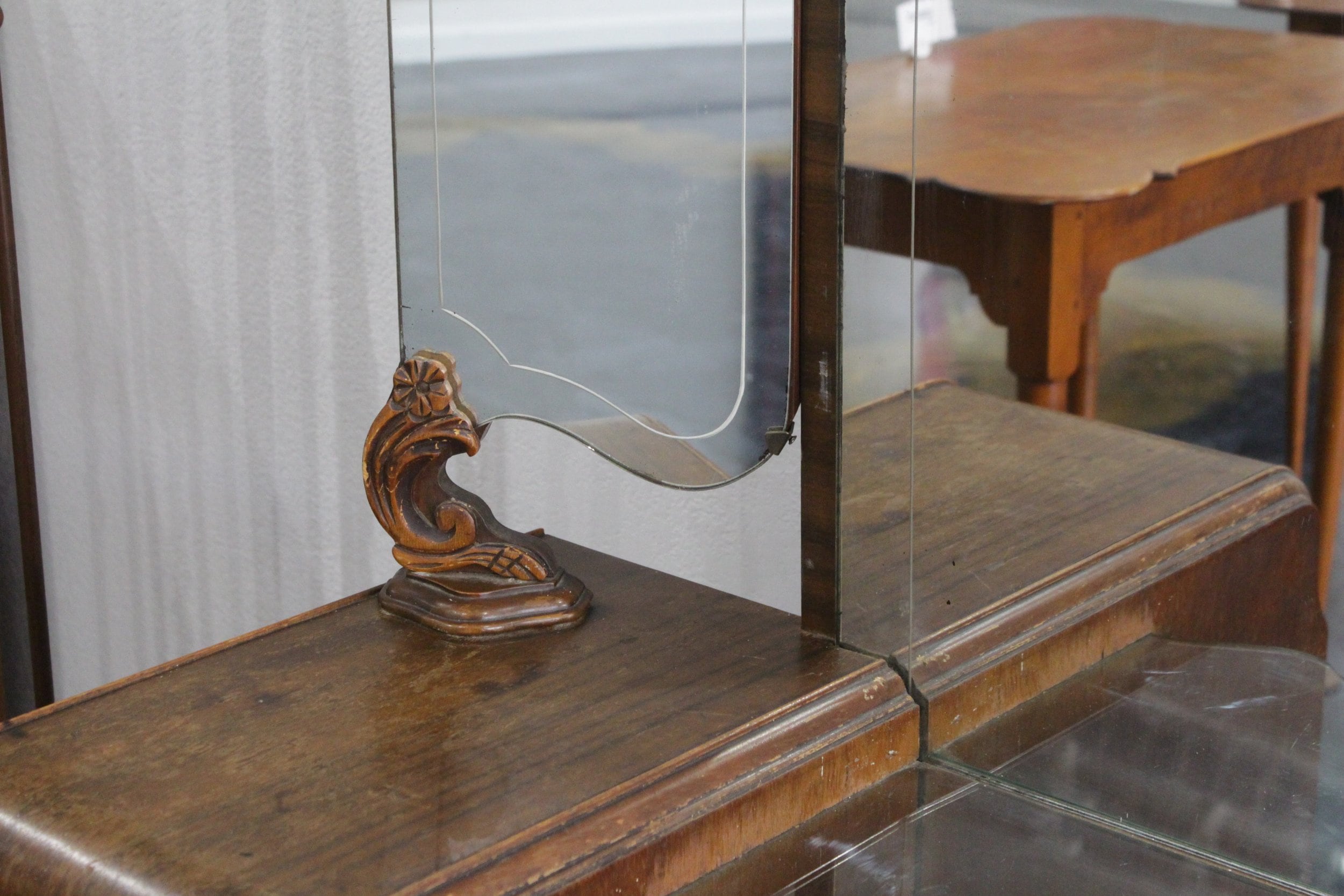 Art Deco Walnut Waterfall Vanity C. 1930 - Etsy