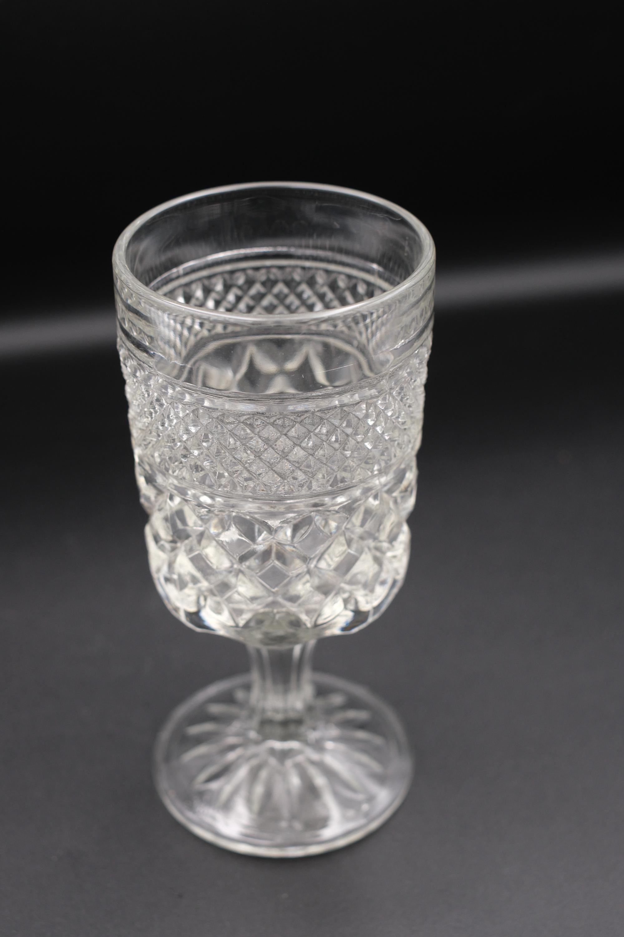 Vintage Anchor Hocking Wexford Glass 1960's Stem Glass Cordial Goblet ...