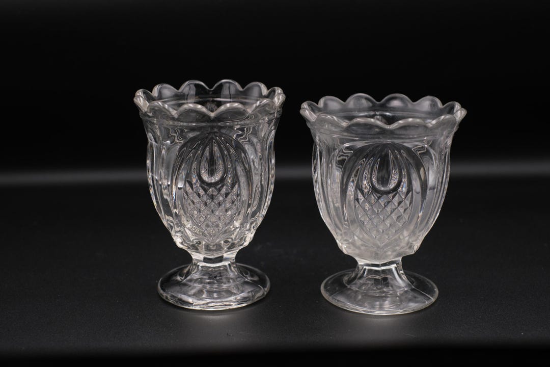 1860s EAPG Pattern Glass Flint New England Pineapple Loop & Jewel ...