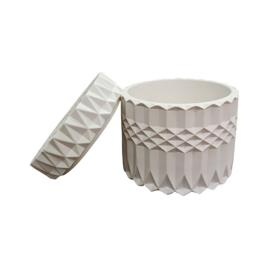 Geometric Jar Paintable Figure, Paint Your Own - Etsy