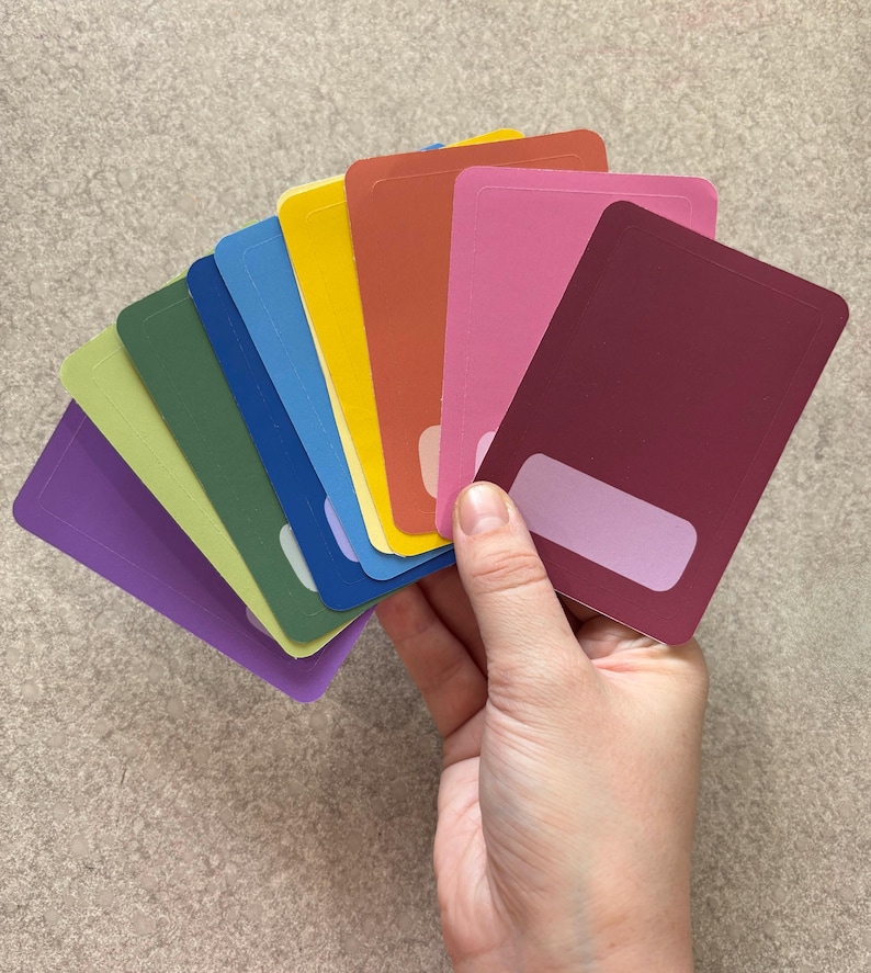 Solid Color - Single YOTO Compatible Sticker Label - WITH Writing Box ...