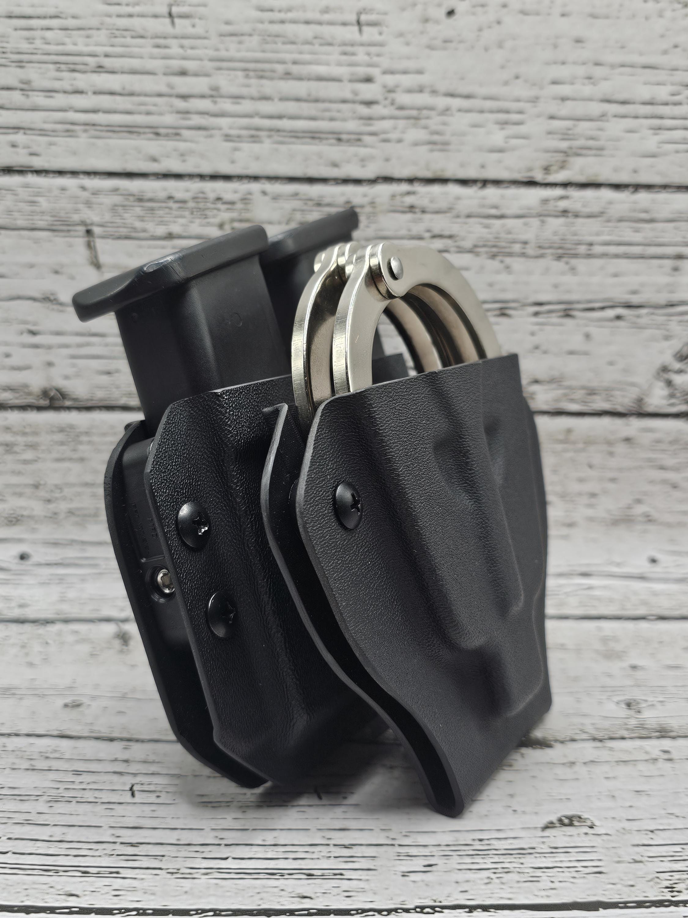 Kydex 9/40 Double Magazine Pouch and Hand Cuff Combo - Etsy