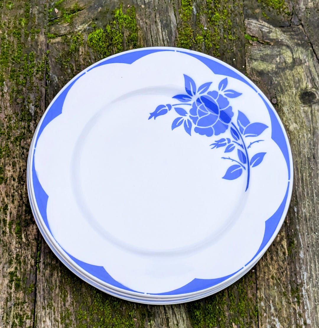 Set of 6 Digoin Flat Plates, Corsica Model – Art Deco Style - Etsy Canada