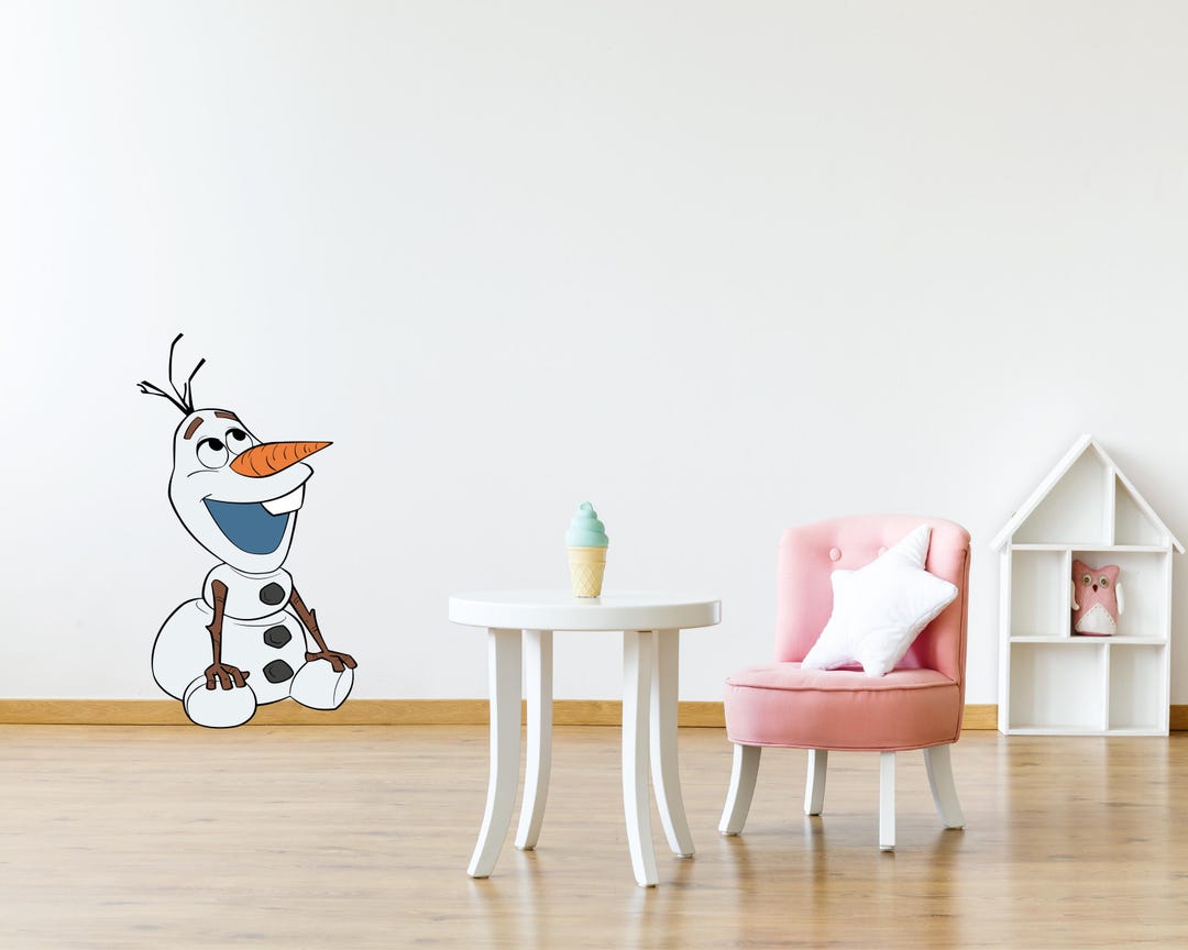 Disney Frozen Olaf Wall Sticker - Etsy
