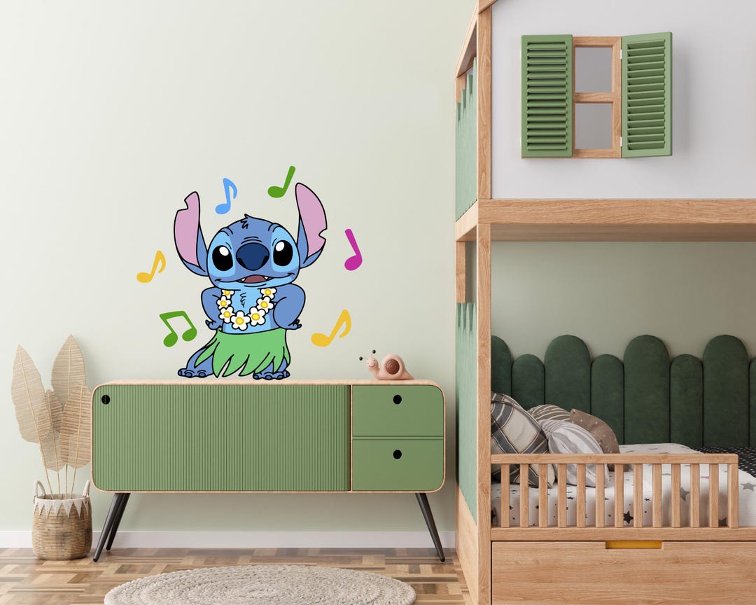 Stitch Wall Sticker - Etsy