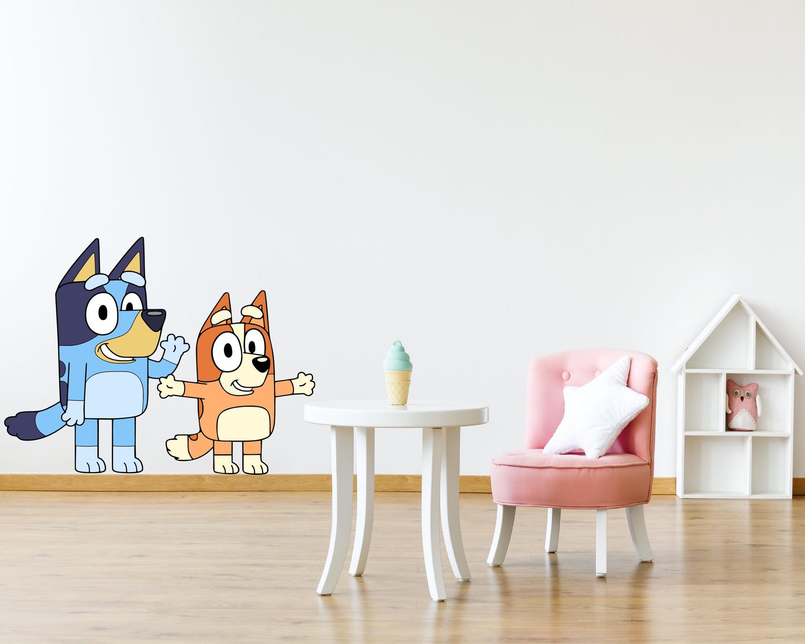 Bluey & Bingo Wall Sticker - Etsy UK