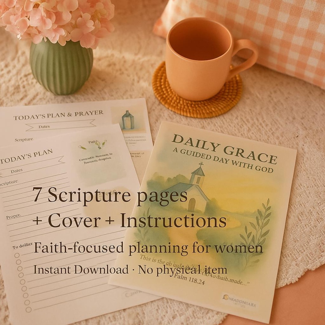 Daily Grace Core Church Packet | Printable PDF| Christian Daily Planner ...