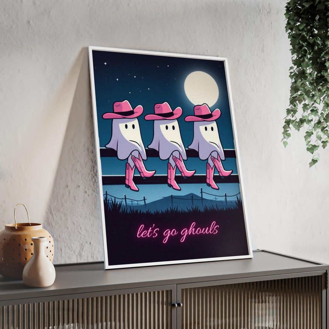 Halloween Ghosts Poster Instant Download Fall Decor Dorm Wall Decor ...