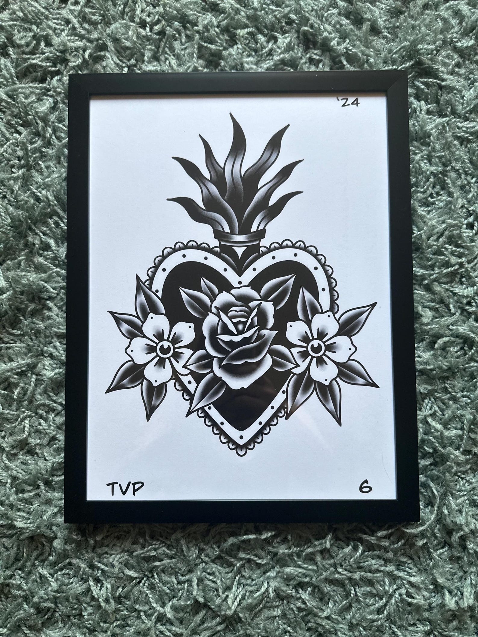Framed Tattoo Flash - Etsy