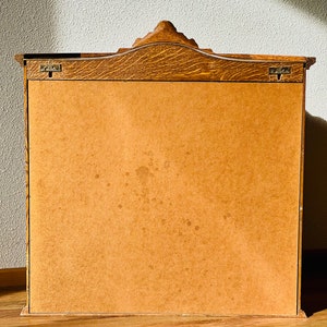 Vintage Large Dutch Wall Hanging Cabinet, Wood Glass Cabinet, Curio ...