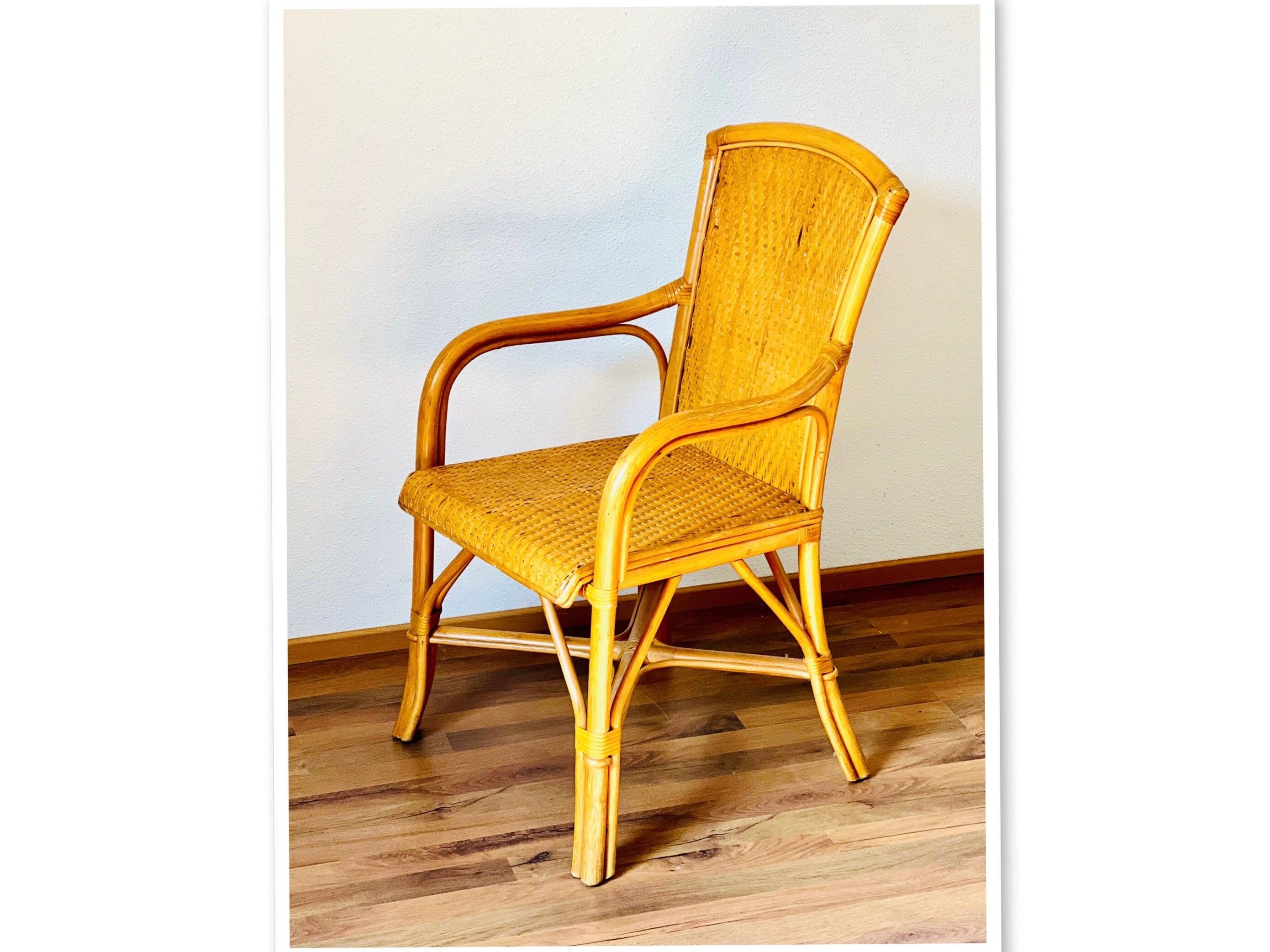 1 of 3 Mid Century Modern Bamboo Chair / Vintage Rattan Chair / Boho ...
