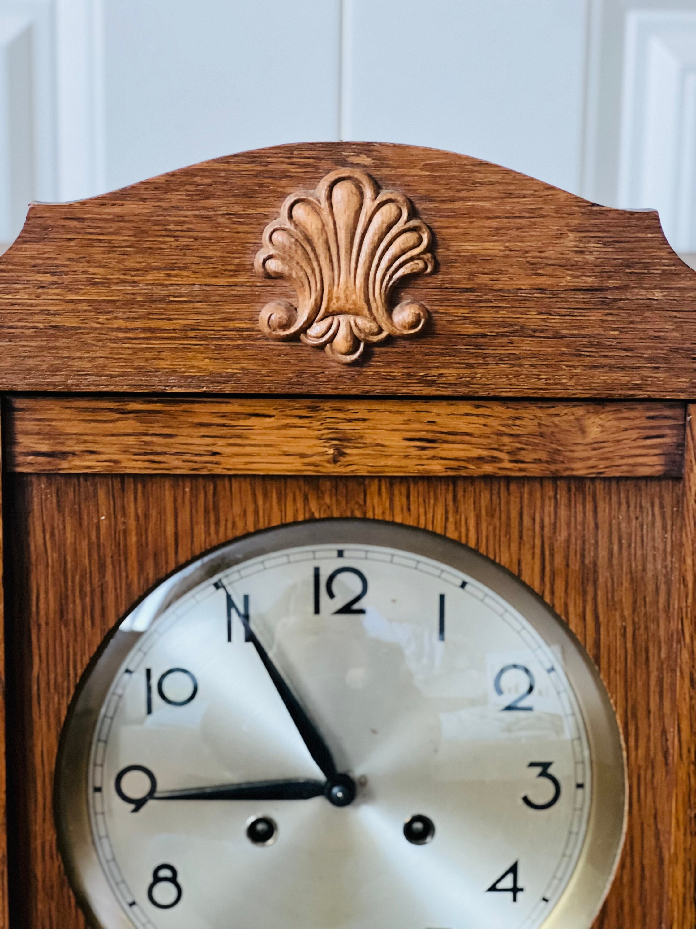 Antique Dutch Wall Clock Regulator in Oak Wood Mechanical Bim-bam Clock ...