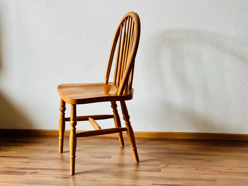Antique Spindle Back Wooden Dining Chairs Set of 4 Ercol Windsor Dining ...