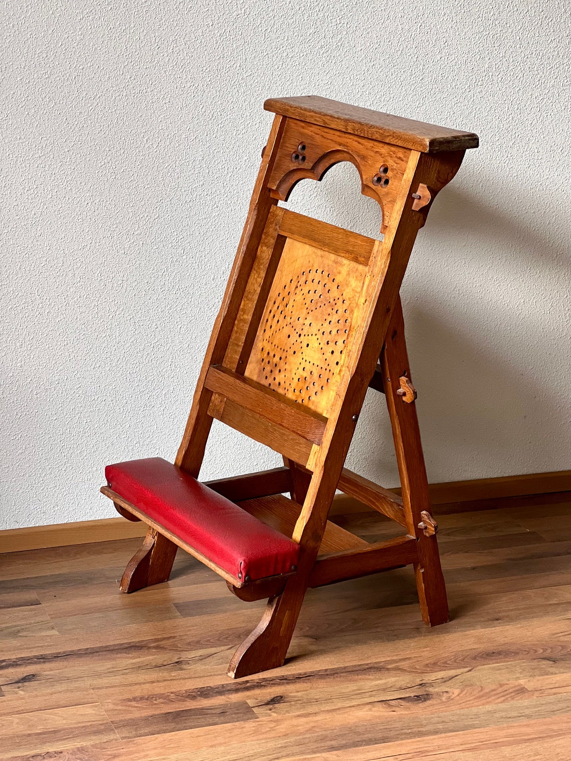 Carved Wood Folding Chair Prayer the Netherlands Vintage - Etsy