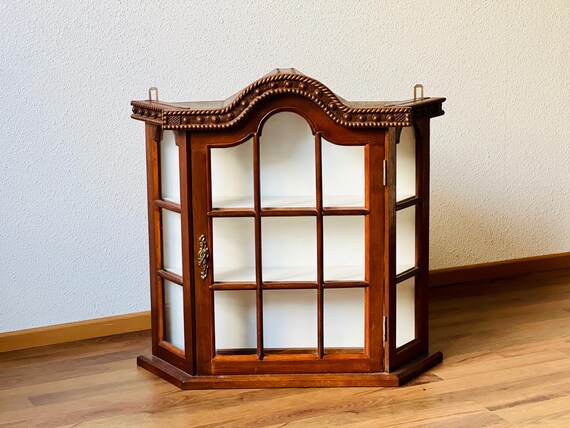 Antique wall display cabinet store