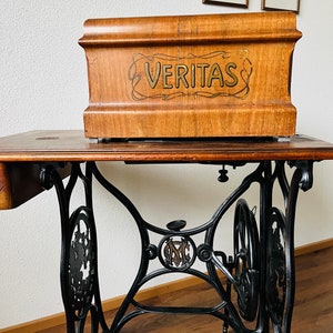 19th Century Sewing Machine From Clemens Muller Dresden VERITAS Antique ...