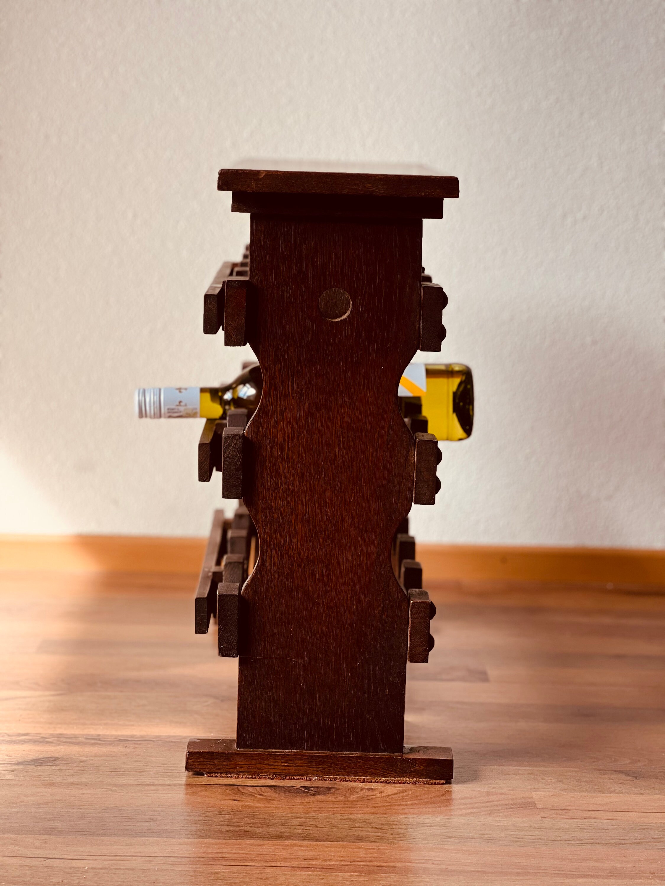 Vintage Wooden Wine Rack Bottle Holder 12 Bottles Farmhouse Style ...