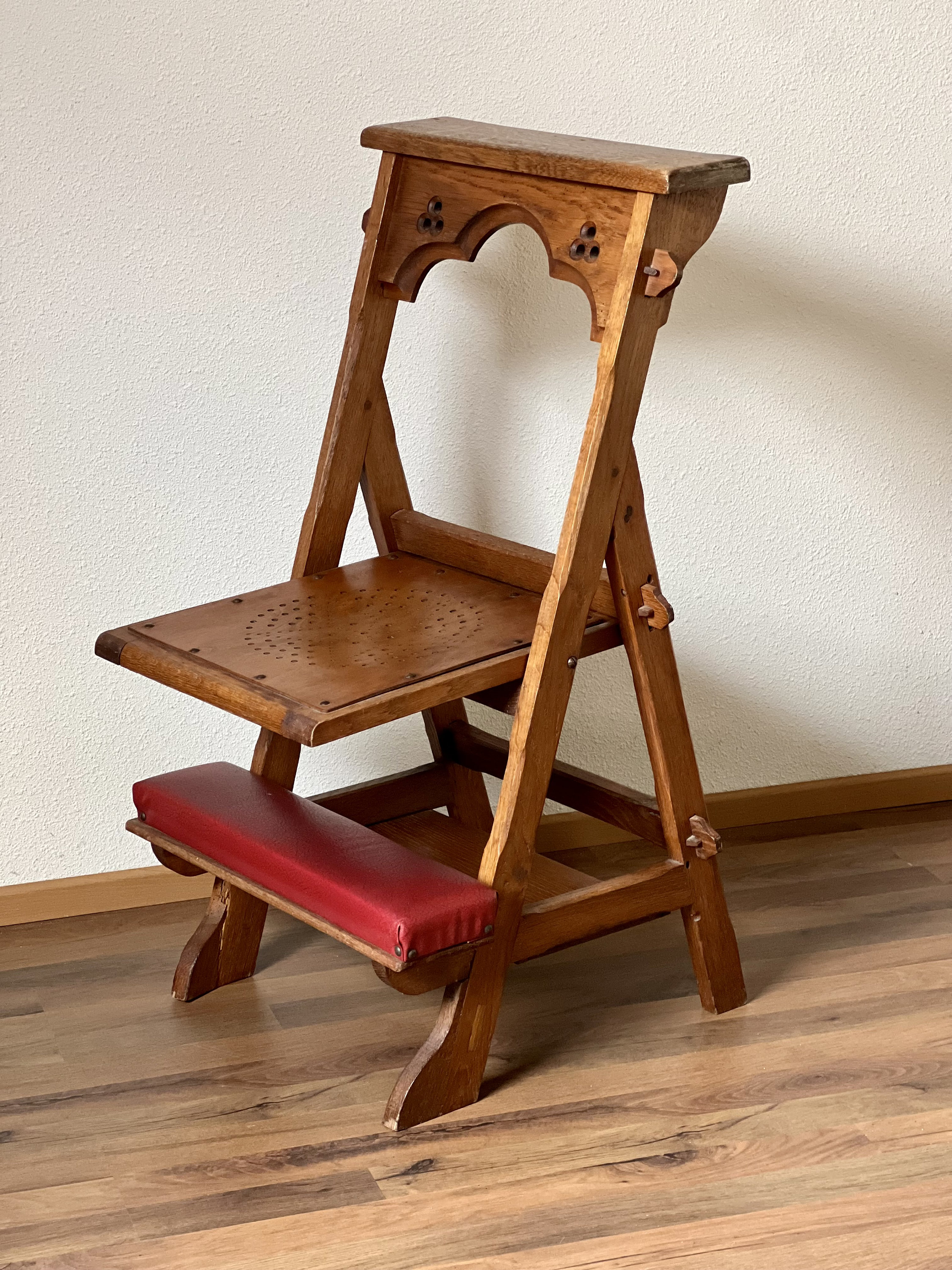 Oak Wood Prayer Chair, Prayer Kneeler, Kneeling Bench, Church Chair ...